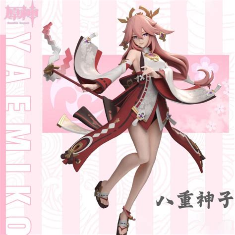 Genshin Impact Model Yae Miko Zhongli Klee Keqing Ningguang Yae Miko