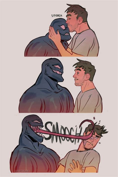 Venom X Eddie By Cherryspliced Venom Quadrinhos Desenhos Animados