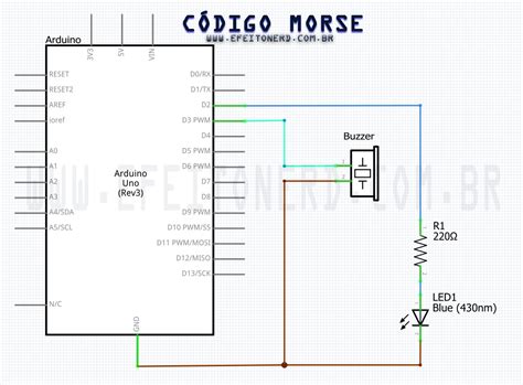 Efeitonerd Arduino Esp32 Attiny85 Código Morse