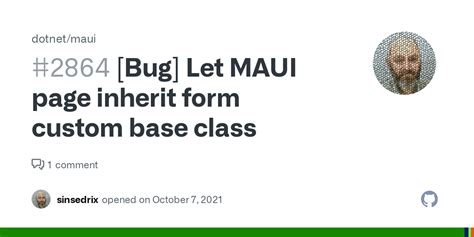 Bug Let Maui Page Inherit Form Custom Base Class · Issue 2864