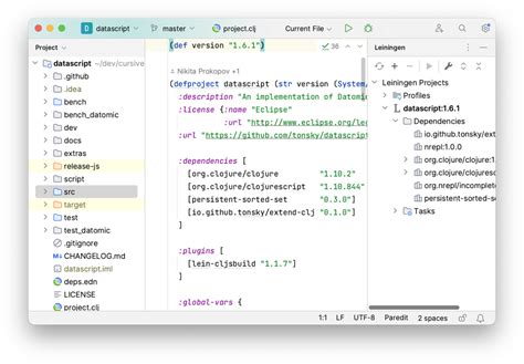 Cursive Working With Leiningen