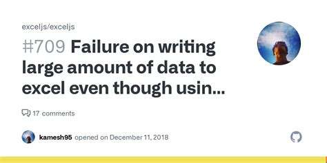 Failure On Writing Large Amount Of Data To Excel Even Though Using Streams Issue