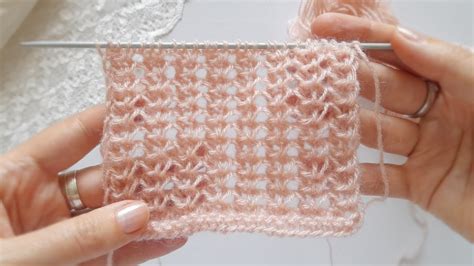 Очень красивый ажурный узор спицами всего из 2 рядов😍 Youtube