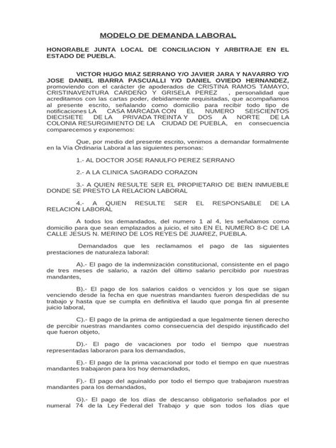 Modelo De Demanda Laboral Pdf