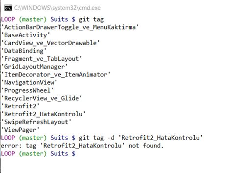 Git Tag Git Tags Are Displayed But I Can T Delete One Of Them Stack Overflow