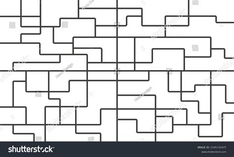 Complex Circuit Board System Connected Lines Stock Vector Royalty Free