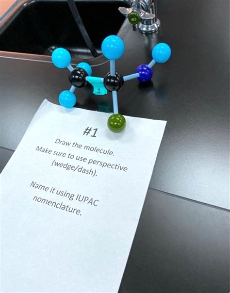 solved 1 draw make the sure molecule use wedge dash perspective