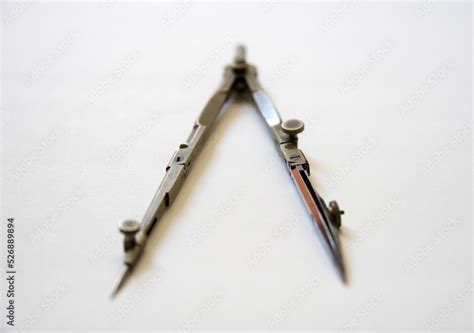 Technical Drawing Dividers Isolated Measurement Tool Draft Plan