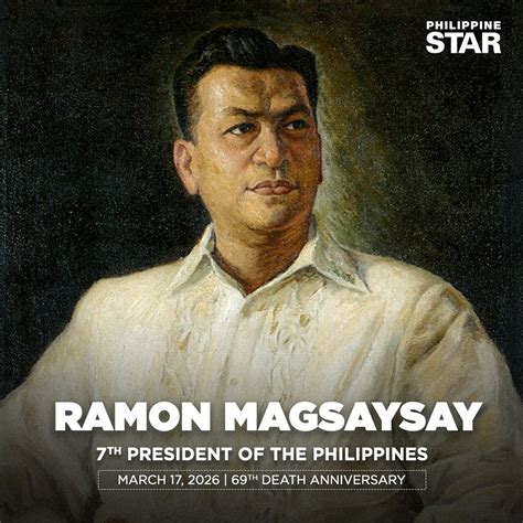 On This Day In 1957 Ramon Magsaysay Died In A Plane Crash In Cebu He
