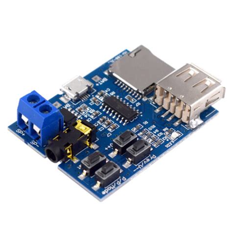 Buy Tf Card U Disk Mp3 Format Decoder Board Module Amplifier Decoding Audio Player At Cheap