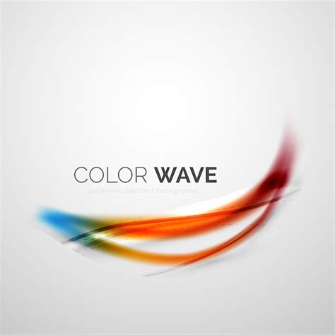Premium Vector Color Wave Vector Element