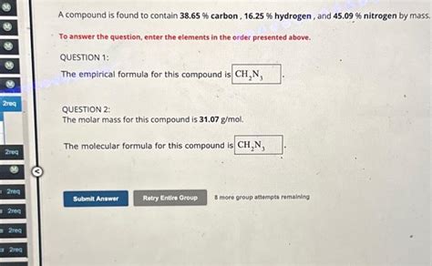 solved 2req 2req 2req s 2req s 2req s 2req a compound is