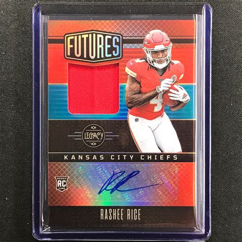 2023 Legacy Rashee Rice Futures Rookie Jersey Patch Auto Ruby 77 100