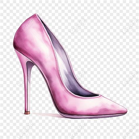 수채화 하이힐 클립 아트빨간색귀엽다만화