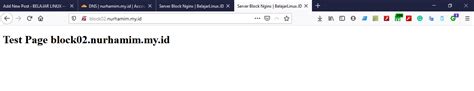 Cara Membuat Server Block Nginx Di Centos 8 Belajar Linux Id Situs