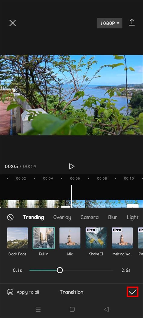 how to add transitions in capcut