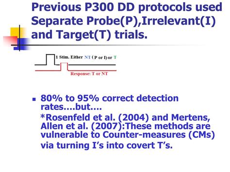Ppt A Novel Countermeasure Proof P300 Based Protocol For Detection Of Concealed Information