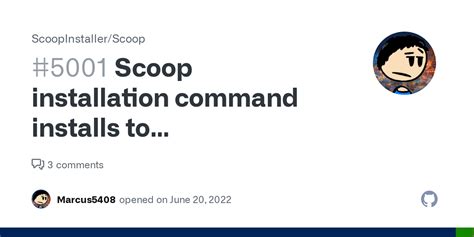 Scoop Installation Command Installs To D Applications Rather Than User Directory Issue