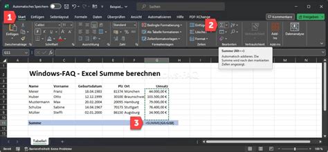 Excel Summe Summenfunktion Einfach Erklärt Windows Faq