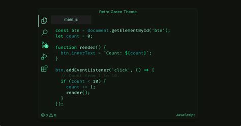 Retro Green Theme By Lelin Padhan Vs Code Themes