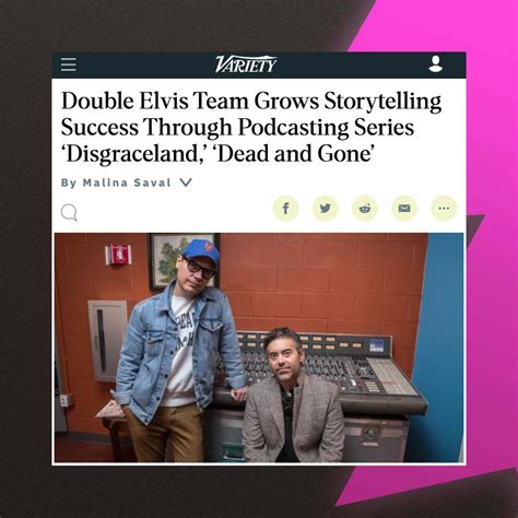Thanks To Malina Saval And Variety For Showcasing Both Our Work Here At