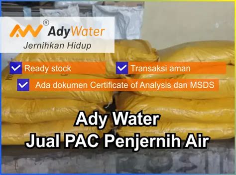Ini Dia Penjelasan Bahan Kimia Koagulan Tawas Dan Pac Penjernih Air Harga Silica