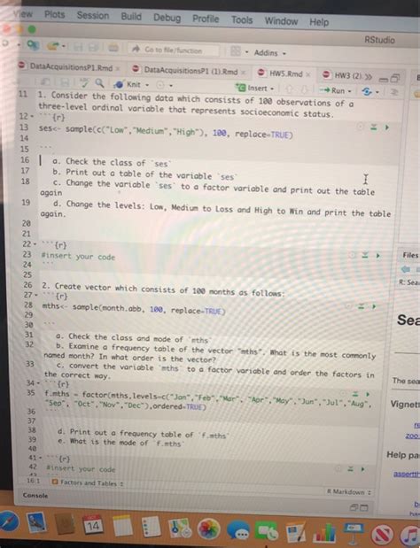 View Plots Session Build Debug Profile Tools Window Chegg