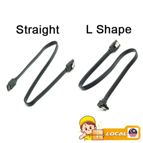 Sata 3 0 Data Cable 40cm 50cm With Locking Latch Straight Type L Shape 6gbps Sataiii Ssd Hdd