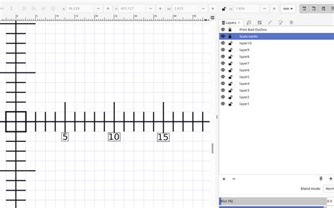 D Part Design With Inkscape And OpenScad Easy Way To Add Accurate Scale Marks To A Bed