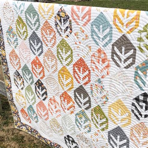 Leaf Quilt Pattern Etsy