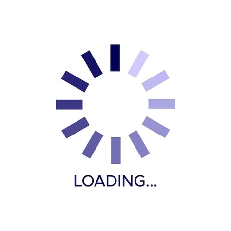 Premium Vector Blue Loading Circle Symbol Vector Illustration