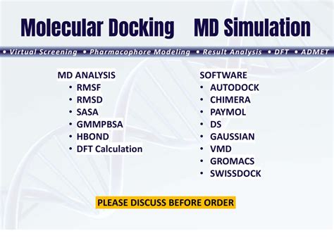Molecular Docking Md Simulations And Dft Upwork