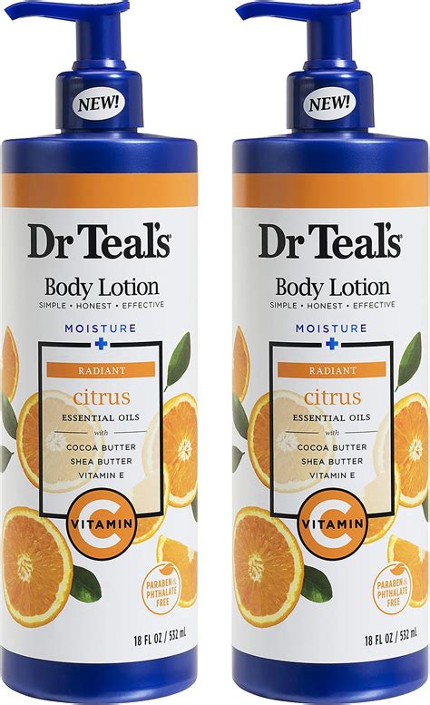Dr Teals Body Lotion Moisture Plus Radiant Citrus