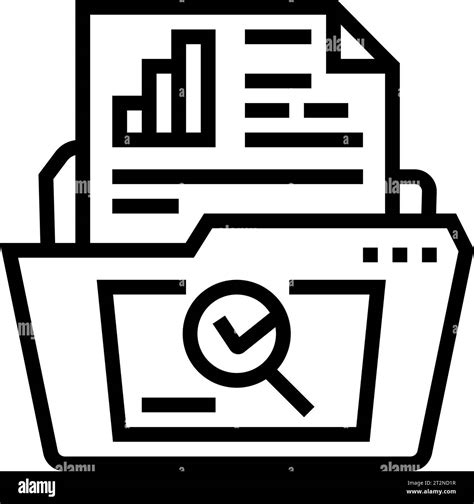 Use Case Analysis Line Icon Vector Illustration Stock Vector Image