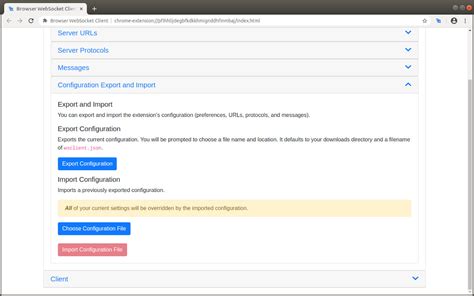 browser websocket client chrome web mağazası