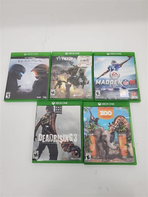 Buy the Lot of 5 Xbox one Game Disc ( ZOO) untested | GoodwillFinds