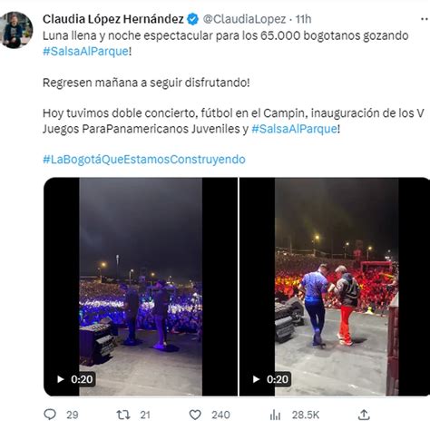 La Alcaldesa Claudia López Se Robó El Show En Salsa Al Parque Al Ritmo