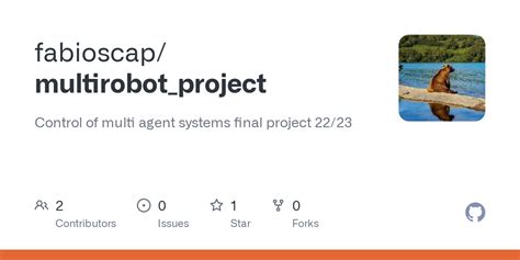 GitHub Fabioscap Multirobot Project Control Of Multi Agent Systems Final Project