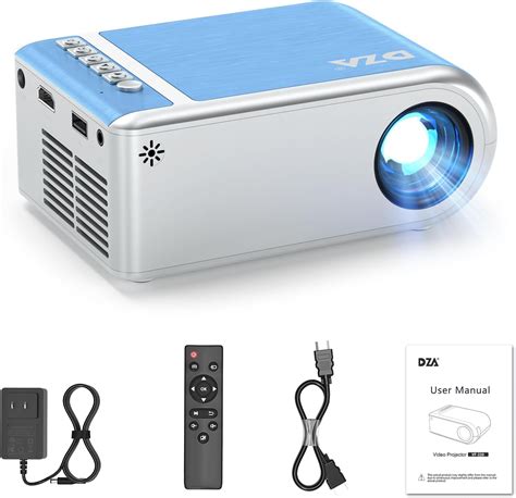 Amazon Com Mini Projector For IPhone DZA Outdoor Movie Projector Supports 1080P With