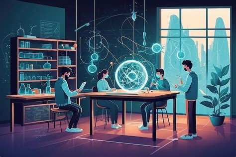 Premium Photo Illustrate A Physics Lab With Babes Experimenting On The Principles Of