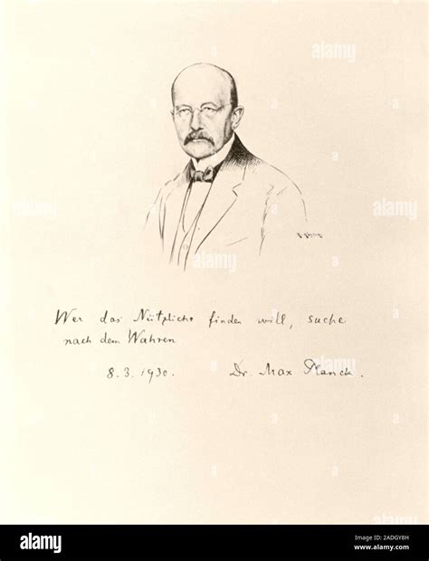 Portrait Of Max Planck 1858 1947 German Physicist Nobel Laureate