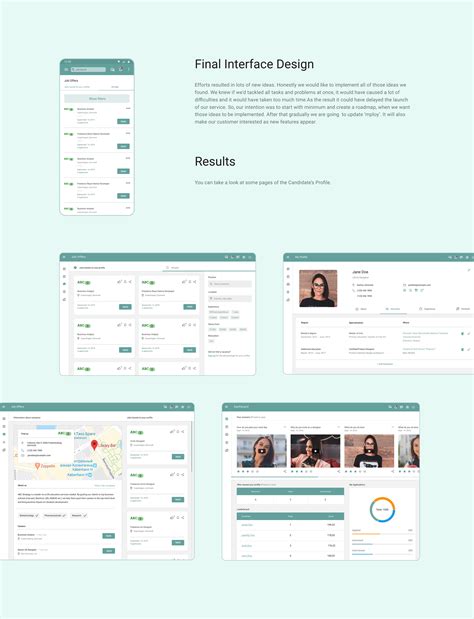 Ux Ui Design For Recruiting Platform Mploy On Behance