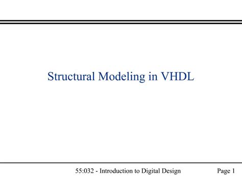 Ppt Structural Modeling In Vhdl Powerpoint Presentation Free