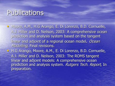 Ppt Romstoms Tangent Linear And Adjoint Models Powerpoint
