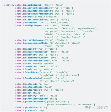 Android开发中 Androidmanifestxml配置之 标签配置详解 知乎