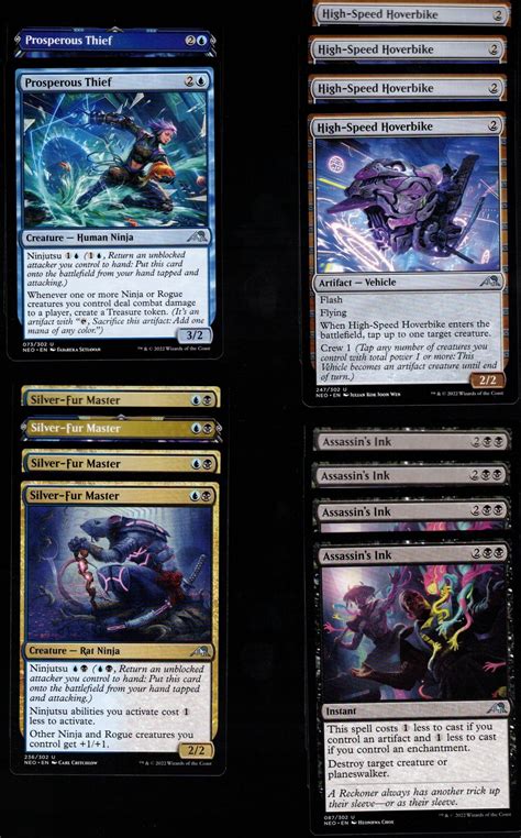Ninjutsu Stealth 60 Card Mtg Magic The Gathering Deck Rares Ready To