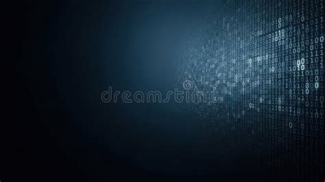 Abstract Digital Binary Code Background Stock Illustration