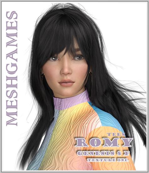 Meshgames Teen Romy G8 F Morph And Texture Daz 3d