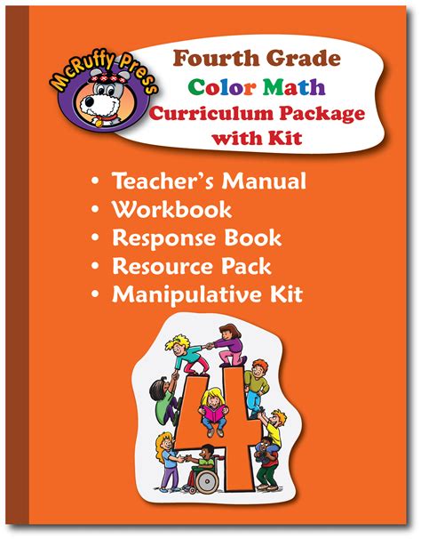 Fourth Grade Color Math Curriculum And Manipulative Kit Mcruffy Press
