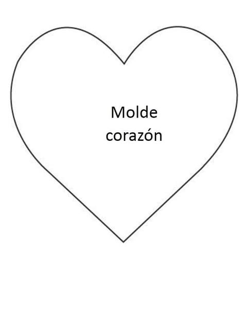 40 Ideas De Moldes Corazones Molde De Corazon Corazones Diy Ts